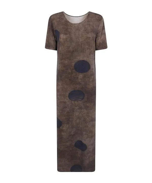 UMA WANG Dir' Dress - Brown Blue