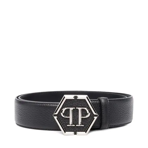 Philipp Plein Iconic Logo Buckle Belt