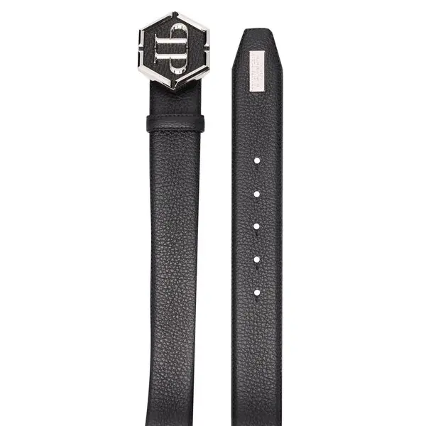 Philipp Plein Iconic Logo Buckle Belt