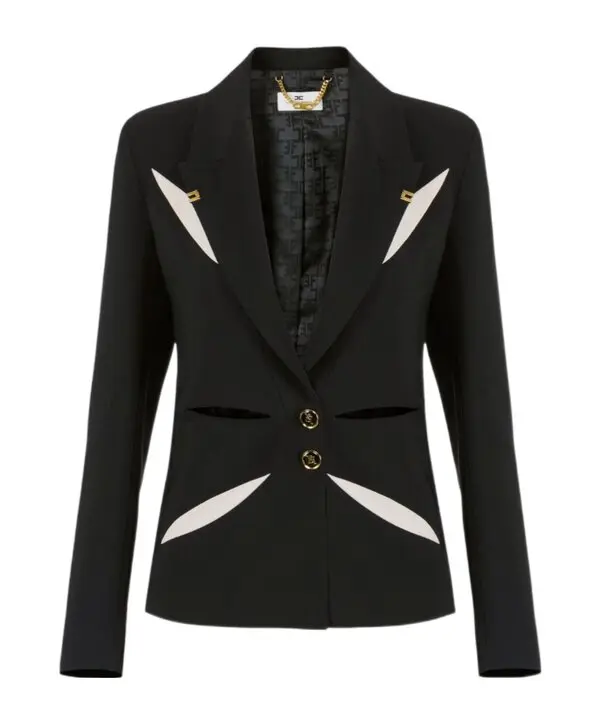 Elisabetta Franchi Blazer With Openwork Details