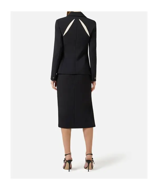 Elisabetta Franchi Blazer With Openwork Details