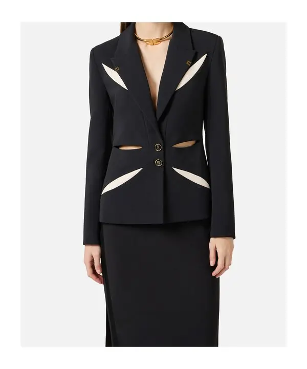 Elisabetta Franchi Blazer With Openwork Details