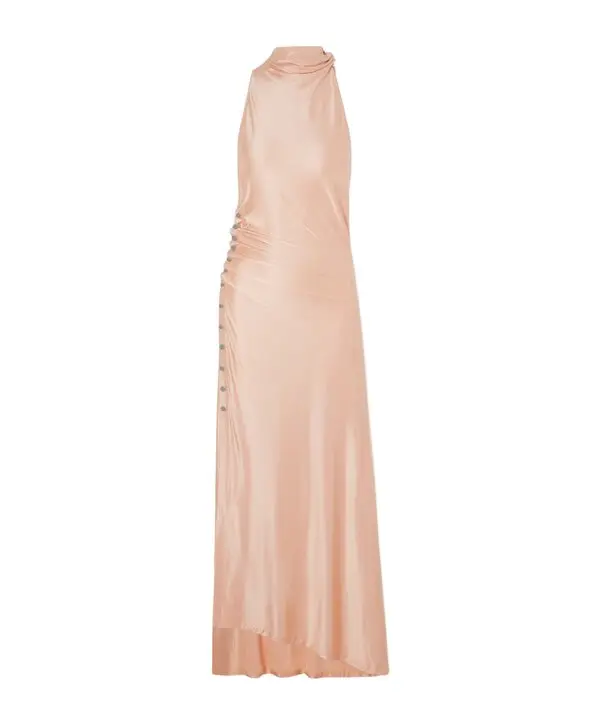 Rabanne Embellished Pleated Dress