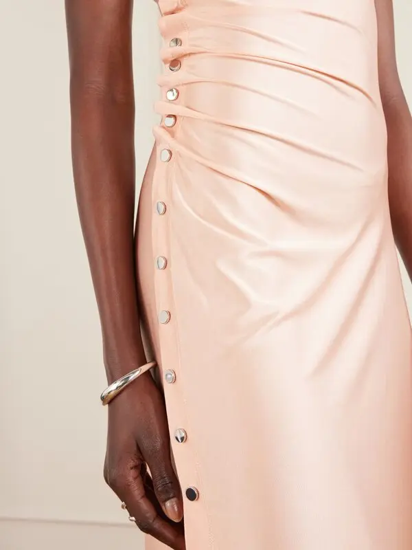 Rabanne Embellished Pleated Dress