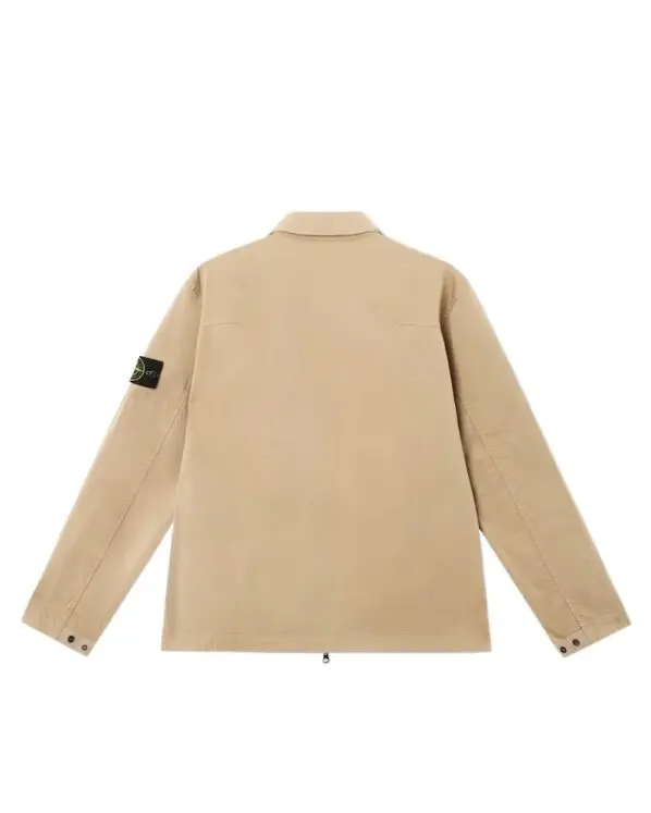 Stone Island Compass Patch Zipped Overshirt