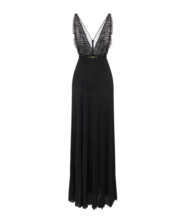 Elisabetta Franchi Tulle Red Carpet Dress - Black