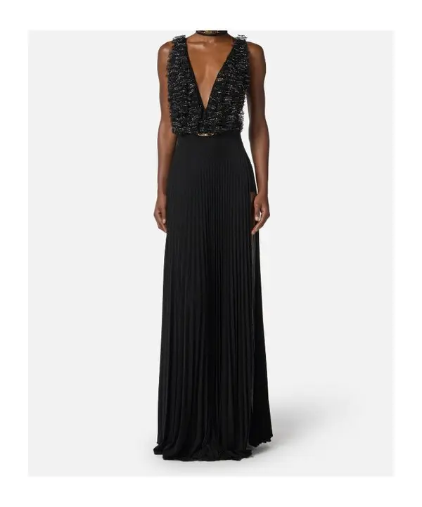 Elisabetta Franchi Tulle Red Carpet Dress