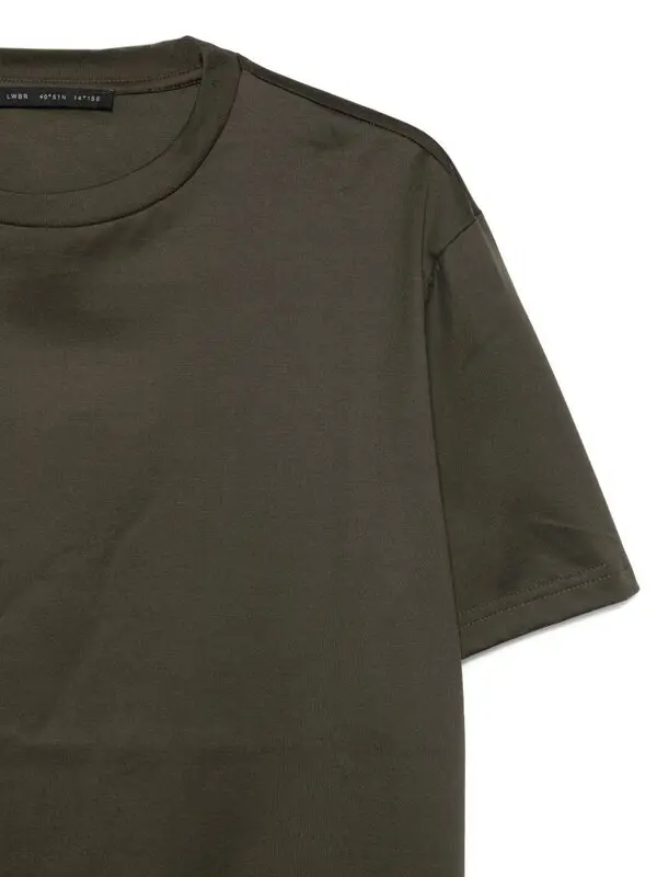 LOW BRAND Logo Patch Crewneck T-shirt