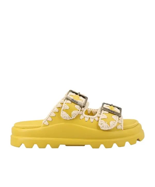 Mou Eva Two-buckle Slide Sandals