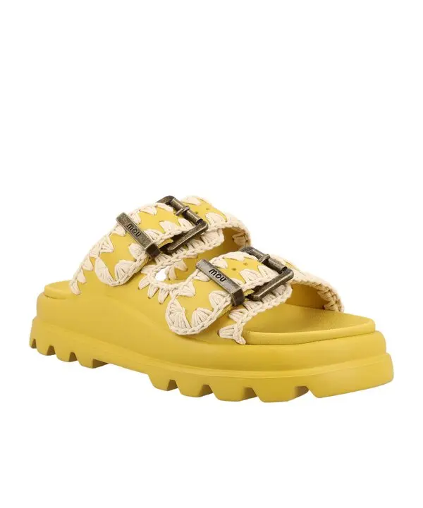Mou Eva Two-buckle Slide Sandals