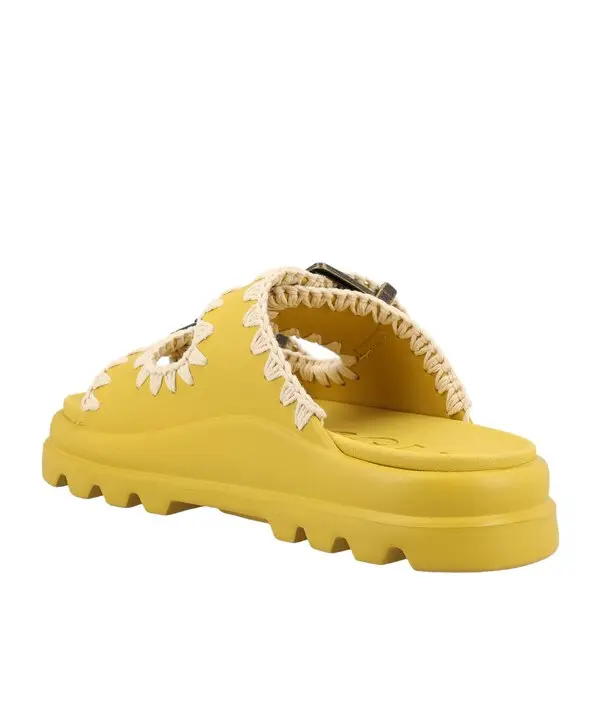Mou Eva Two-buckle Slide Sandals