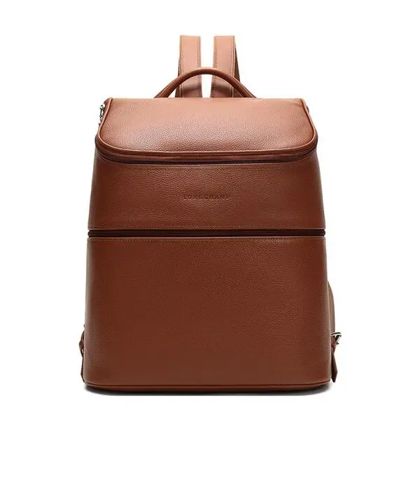 Longchamp Le Foulonné Grained-leather Backpack