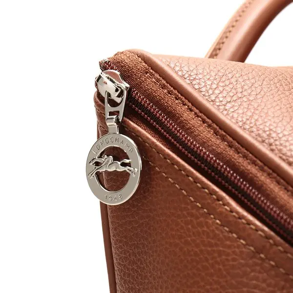 Longchamp Le Foulonné Grained-leather Backpack