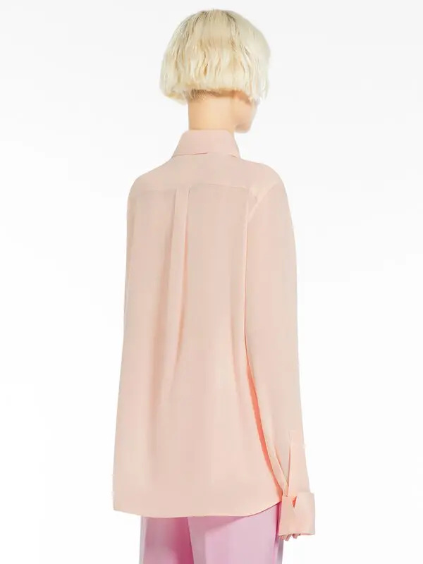 Sportmax Pointed Collar Long Sleeve Shirt