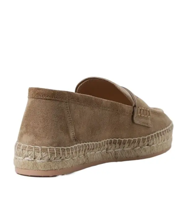 GIANVITO ROSSI Straw Loafer Shoes