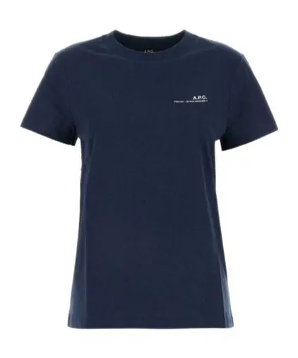 A.p.c. Cohbo Logo Printed Crewneck T-shirt - Navy