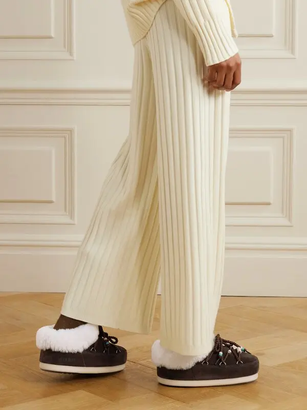 Moon Boot Beaded Lace Ankle Boots