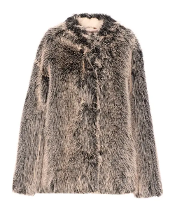 Patrizia Pepe Soft Fluffy Jacket - Multicolor