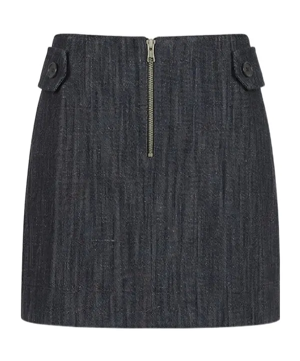 Paloma Wool Deuna Ii Zip Mini Skirt - Grey