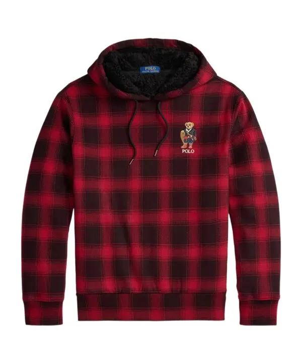 Ralph Lauren Polo Polo Bear Plaid Hoodie