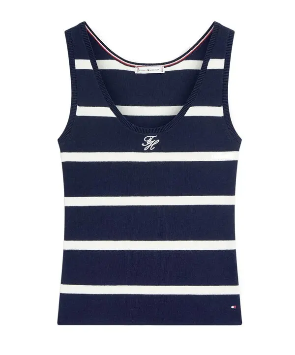Tommy Hilfiger Sleeveless Ribbed Knit Vest