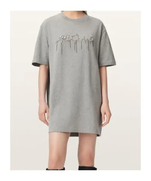 ALLSAINTS Sequin-embellished Logo-print T-shirt