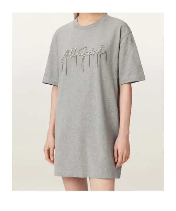 ALLSAINTS Sequin-embellished Logo-print T-shirt