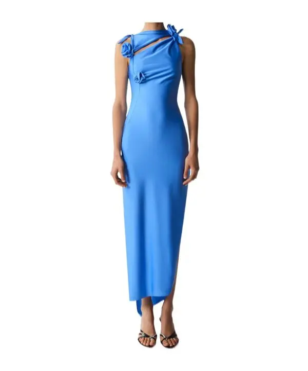 Coperni Asymmetrical Flower Dress