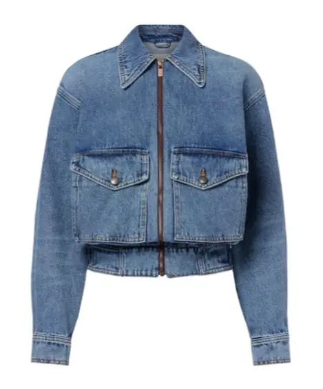Magda Butrym Front Zip Denim Jacket
