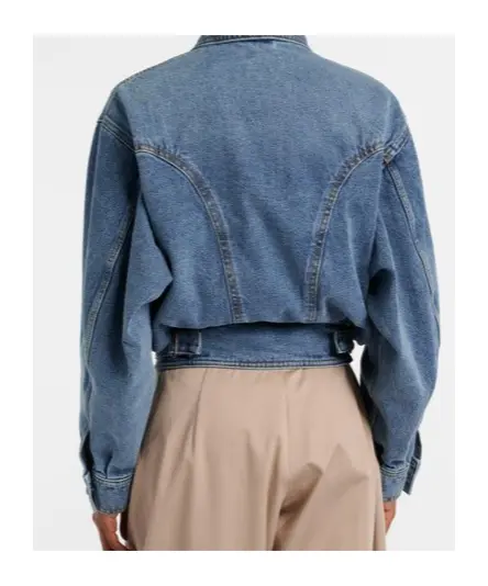 Magda Butrym Front Zip Denim Jacket