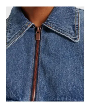Magda Butrym Front Zip Denim Jacket