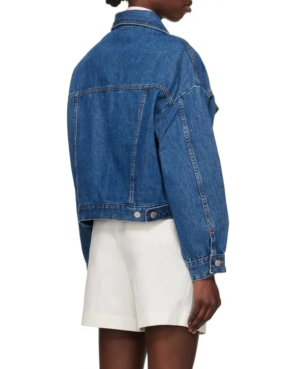 A.p.c. Long Sleeved Buttoned Denim Jacket