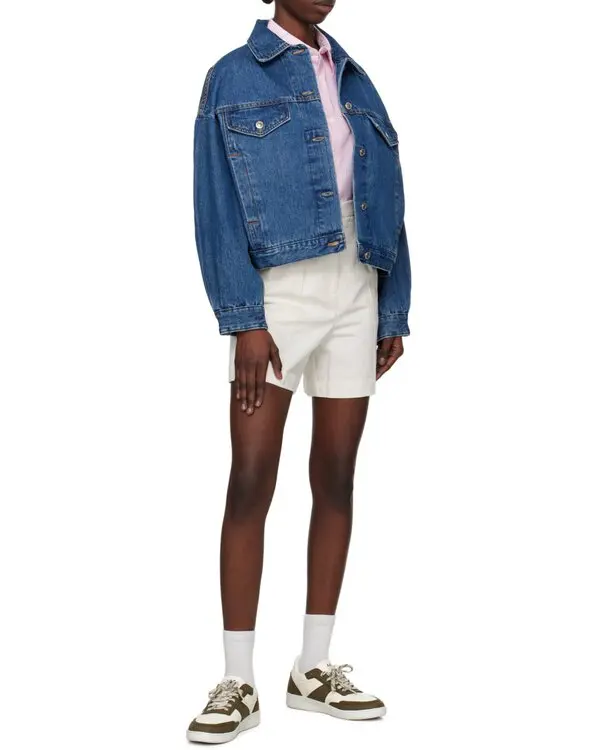 A.p.c. Long Sleeved Buttoned Denim Jacket