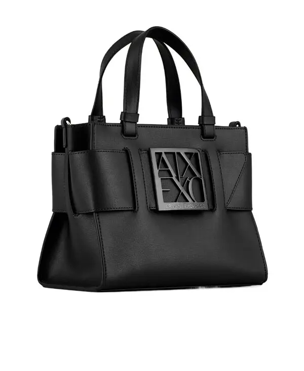 Armani Exchange Logo Structured Tote