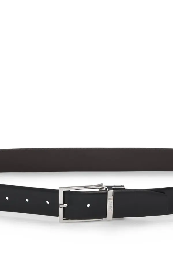 Hugo Boss Logo Engraved Reversible Belt