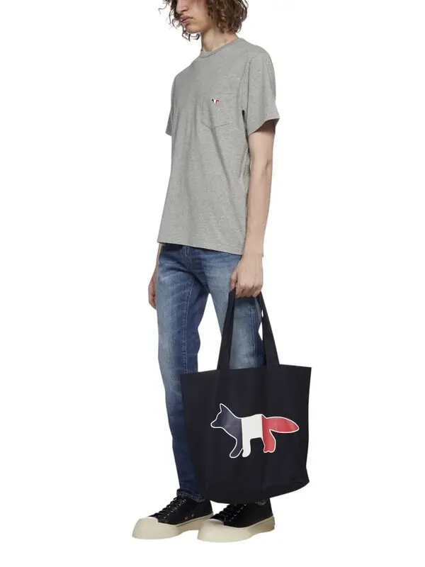 Maison Kitsuné Fox-patch Cotton T-shirt