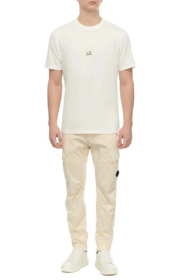 C.P. COMPANY Logo-patch Cotton T-shirt