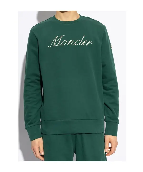 Moncler Logo Patch Crewneck Sweatshirt