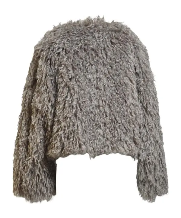 Tagliatore Faux Fur Crewneck Jacket