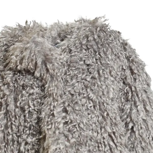 Tagliatore Faux Fur Crewneck Jacket