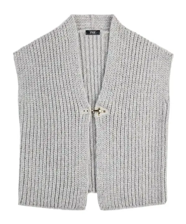 FAY Hook-closure Mohair Waistcoat
