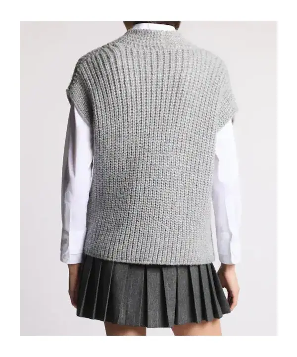 FAY Hook-closure Mohair Waistcoat