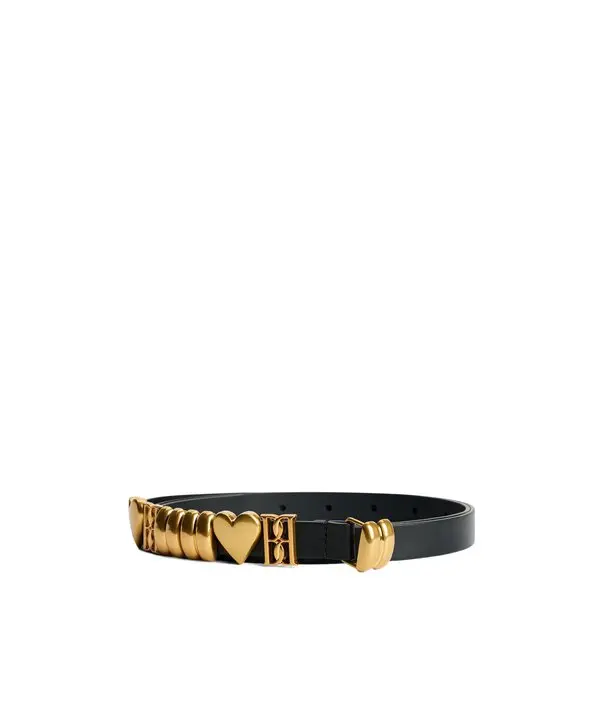 BY MALENE BIRGER Ounlas Heart-detail Belt - Black