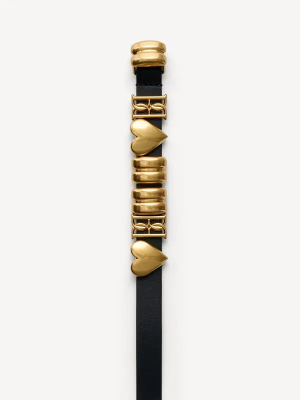BY MALENE BIRGER Heart Detail Belt - Black