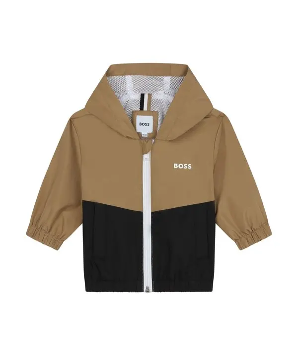 Hugo Boss Logo-print Hooded Windbreaker