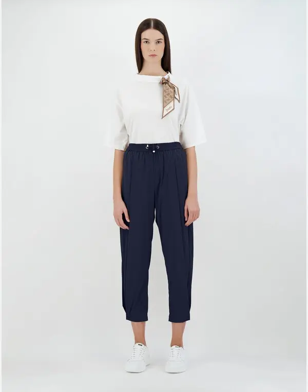 Herno Lightweight Drawstring Cropped Trousers