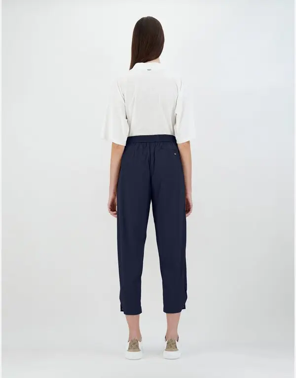 Herno Lightweight Drawstring Cropped Trousers