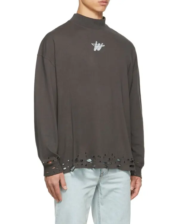 We11Done Distressed-hem Sweatshirt