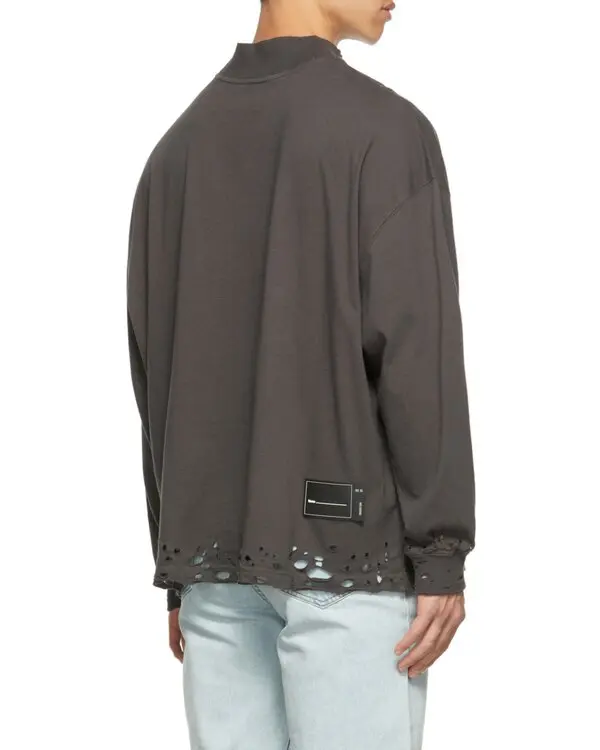 We11Done Distressed-hem Sweatshirt