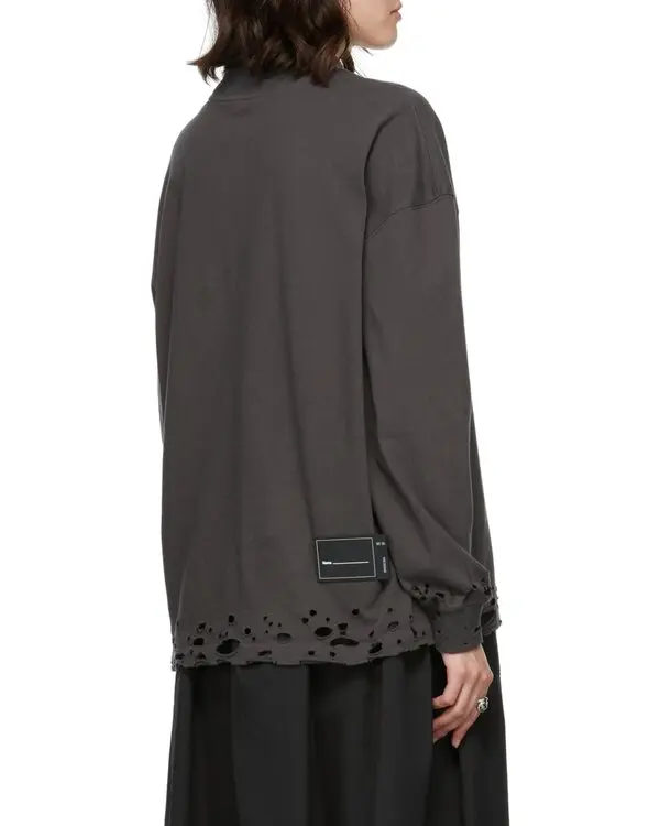 We11Done Distressed-hem Sweatshirt